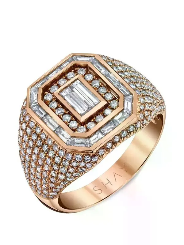 Shay 18k Rose Gold Diamond Ring - Pink
