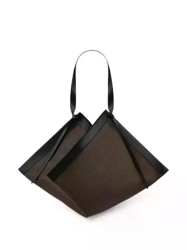 Yuzefi Large Wonton Pebble-grain Tote Bag