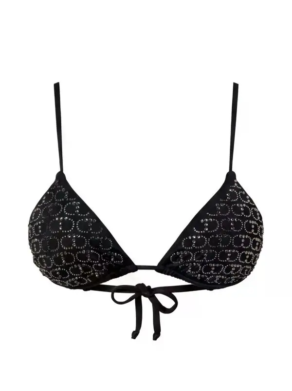 TWINSET Embellished Triangle Bikini Top