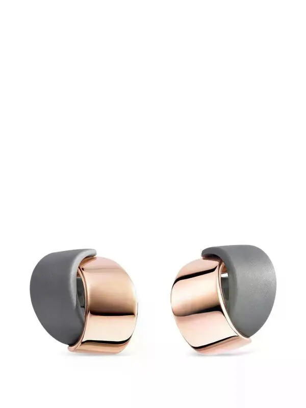 Vhernier Curved-design Earrings - Pink