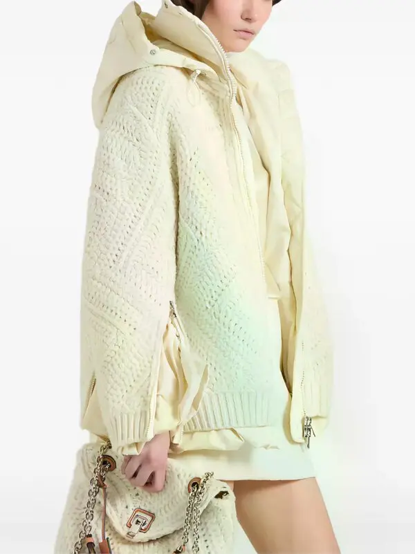 Ermanno Scervino Cable-knit Layered Jacket
