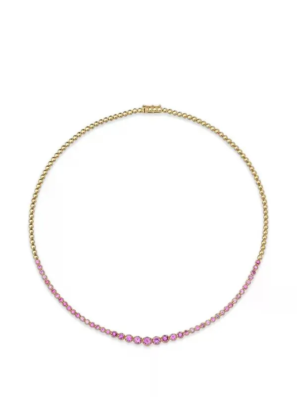 JENNIFER MEYER 18k Yellow Sapphire Tennis Necklace - Gold
