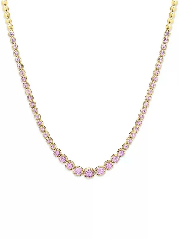 JENNIFER MEYER 18k Yellow Sapphire Tennis Necklace