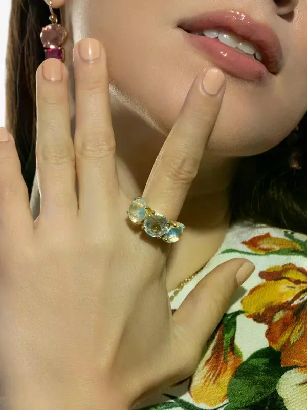 Irene Neuwirth Gemmy Gem Rainbow Moonstone Ring
