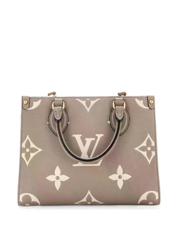 LOUIS VUITTON Onthego Bicolor Monogram Empreinte Giant Pm Tote Bag