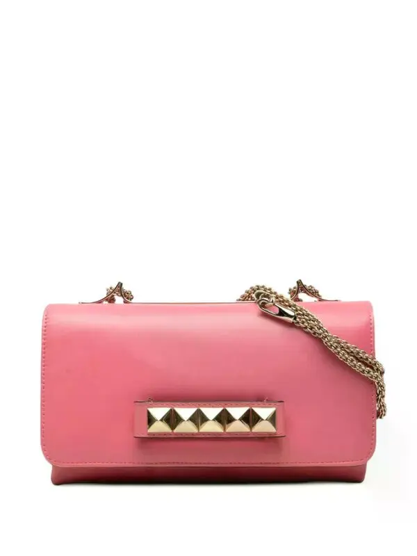 Valentino Garavani Rockstud Va Va Voom Clutch On Chain Crossbody Bag
