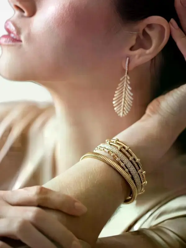 Sidney Garber Diamond Spring Bracelet