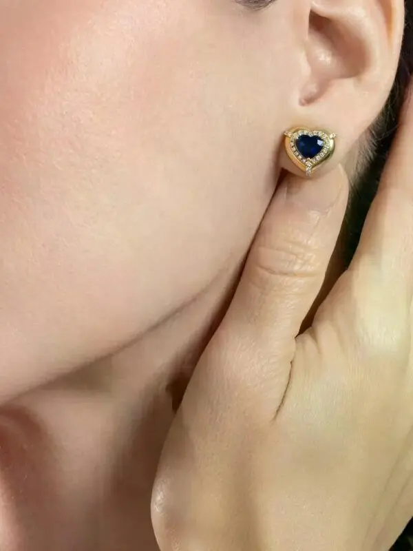 Goshwara G-one Sapphire And Diamond Earrings
