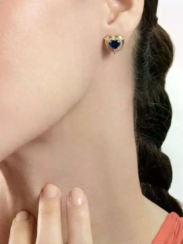 Goshwara G-one Sapphire And Diamond Earrings