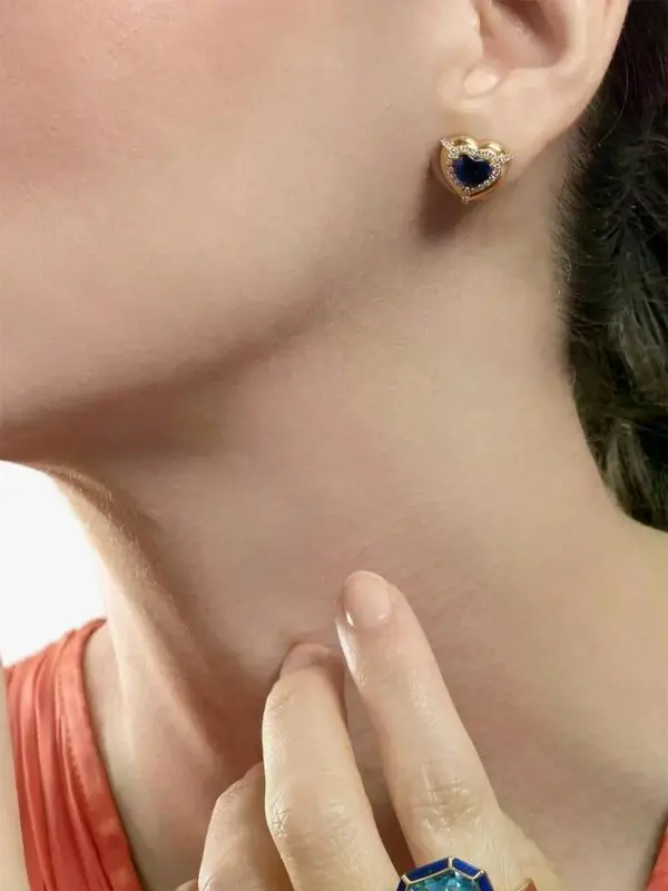 Goshwara G-one Sapphire And Diamond Earrings