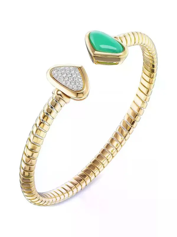 Marina B Trisolina Bracelet With Chrysoprase And Diamonds