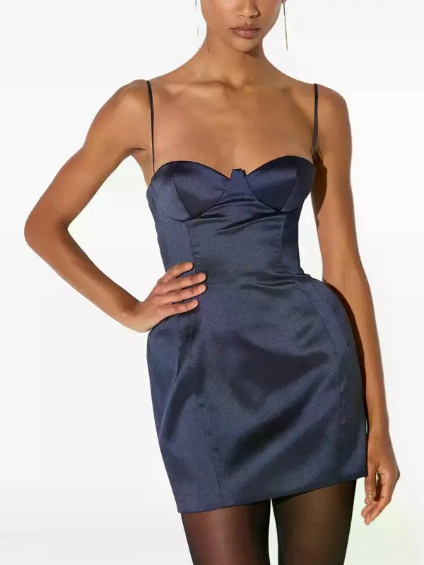 Elisabetta Franchi Mini Dress In Gazar Fabric