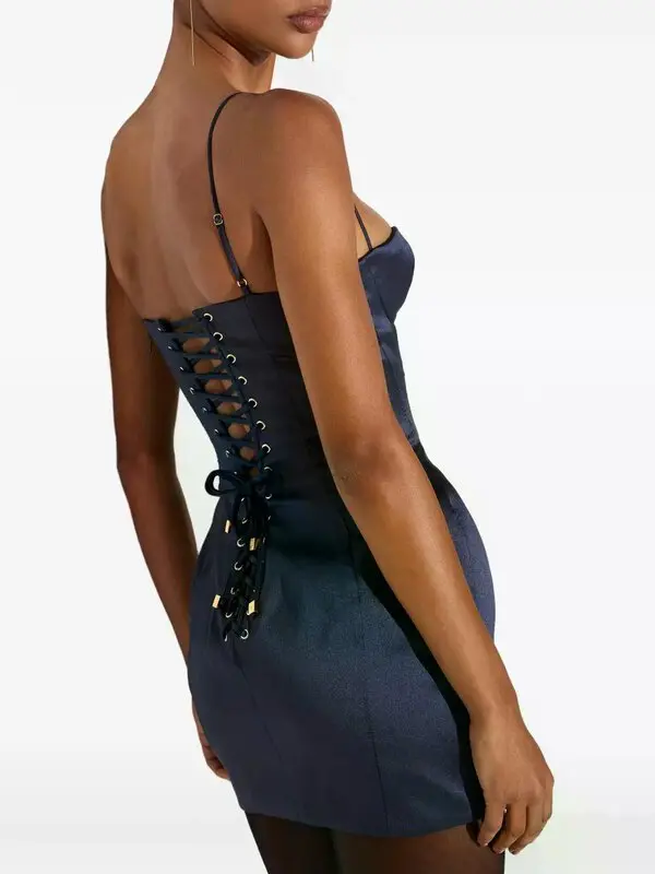 Elisabetta Franchi Mini Dress In Gazar Fabric