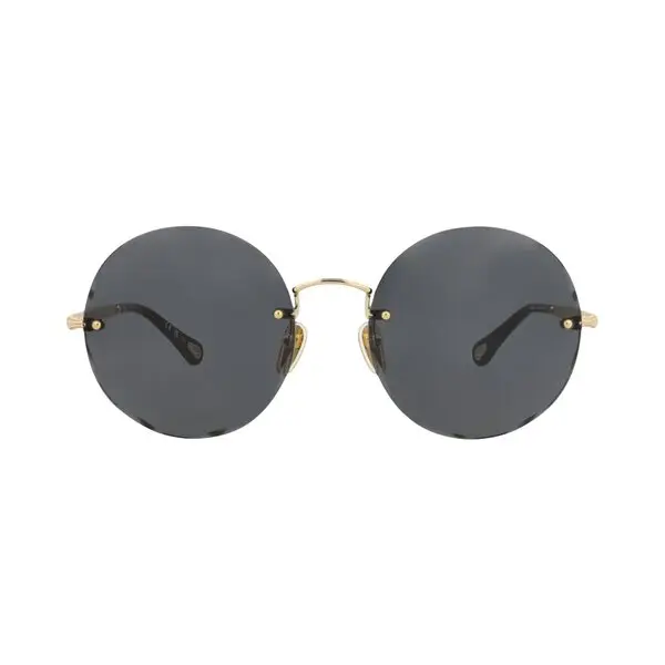 Chloé Round-frame Metal Sunglasses /grey - Gold