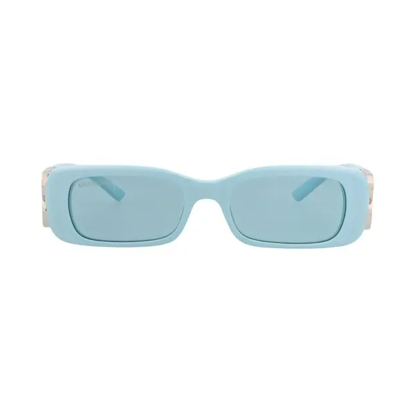 Balenciaga Square-frame Recycled Acetate Sunglasses /silver/light - Blue