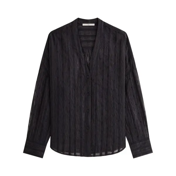 Kith Carmyn Sheer Striped Cardigan Shirt