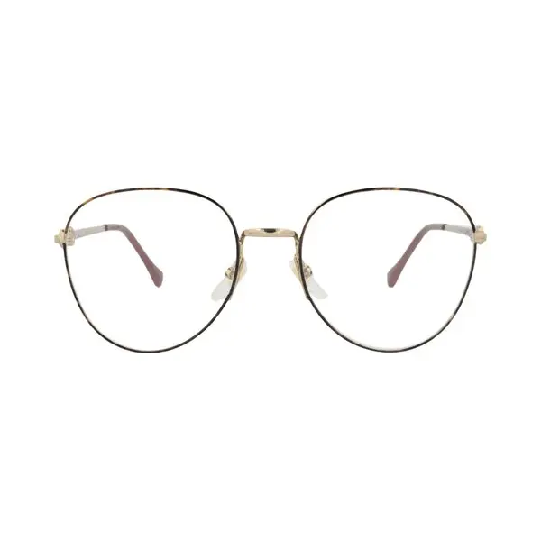 Gucci Cat Eye-frame Metal Optical Frames 'havana/gold/transparent
