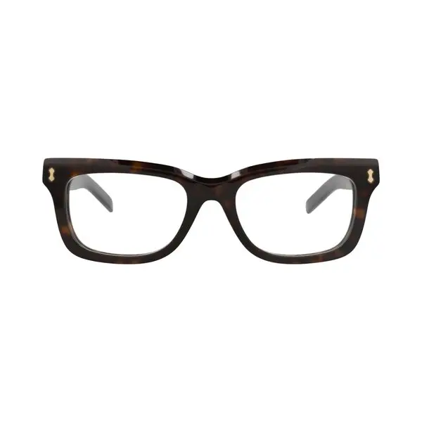 Gucci Square-frame Recycled Acetate Optical Frames 'havana/transparent