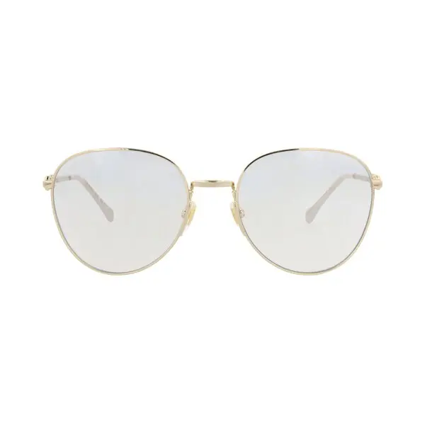 Gucci Round-frame Metal Sunglasses /transparent