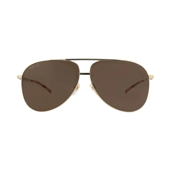 Gucci Aviator-frame Metal Sunglasses /brown