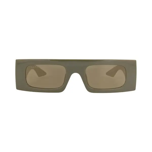Gucci Shield-frame Injection Sunglasses /brown