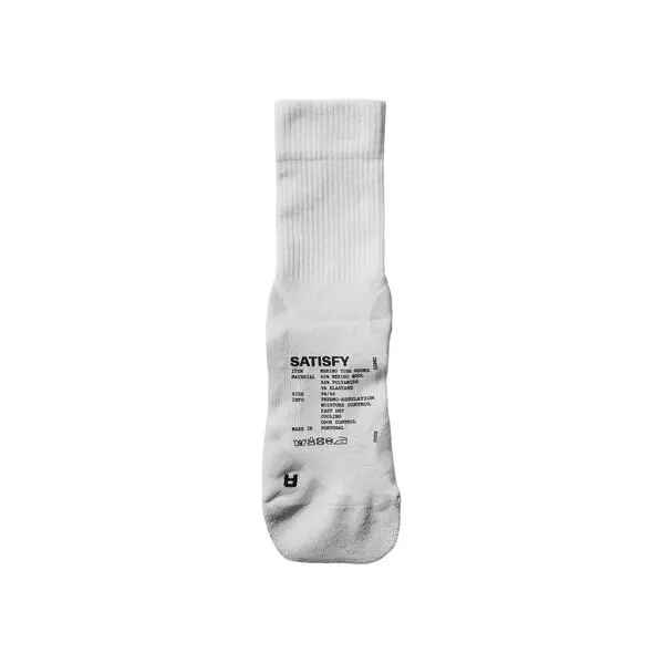 Satisfy Merino Nylon Tube Socks - White
