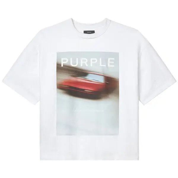 PURPLE BRAND Heavyweight Textured Jersey Short-sleeve - White