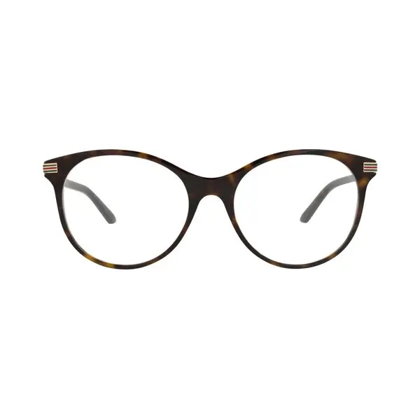 Gucci Round-frame Recycled Acetate Optical Frames 'havana/transparent