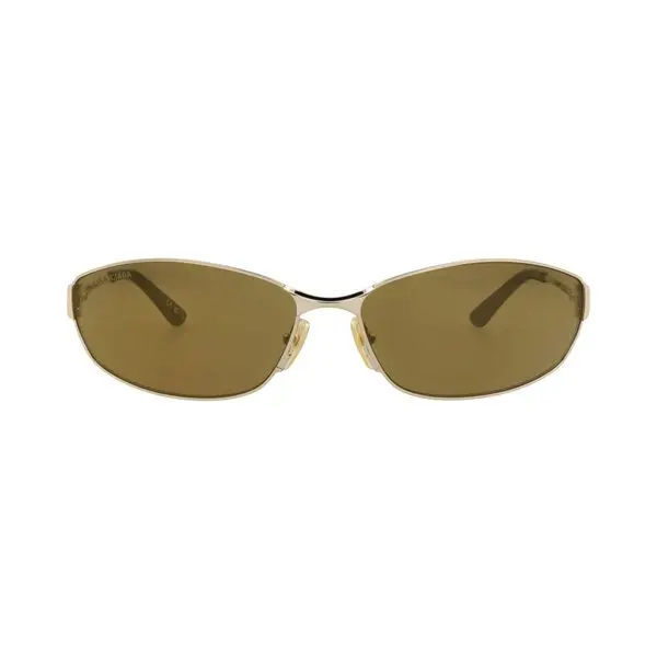 Balenciaga Square-frame Metal Sunglasses /bronze