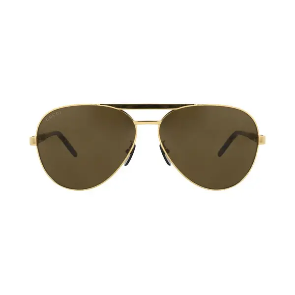 Gucci Aviator-frame Metal Sunglasses