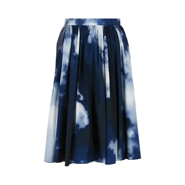 Alexander McQueen A-line Skirt With Cloud Print