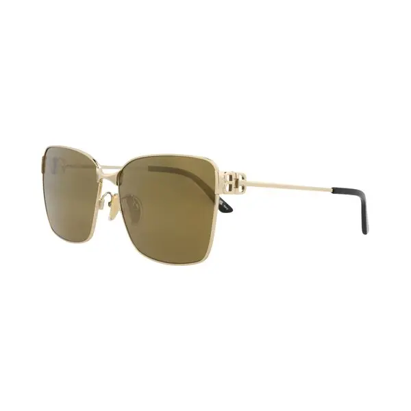 Balenciaga Square-frame Metal Sunglasses /bronze