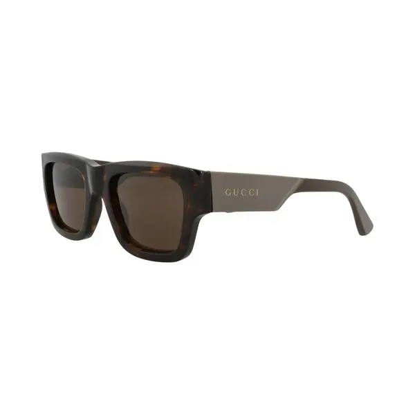 Gucci Square-frame Recycled Acetate Sunglasses 'havana/green