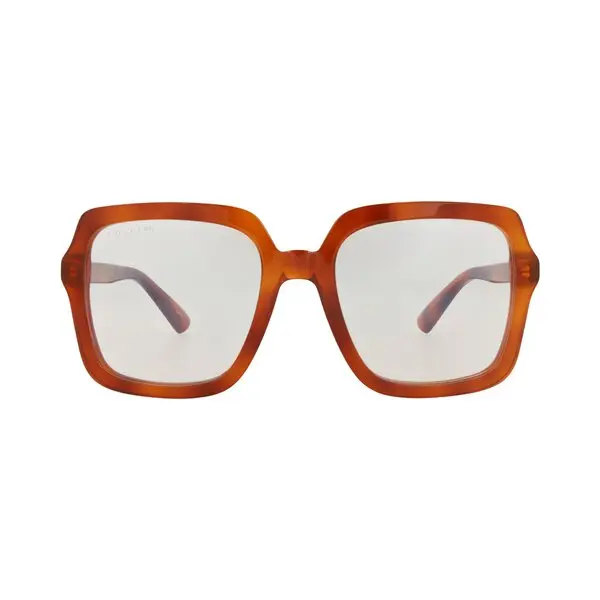 Gucci Square-frame Recycled Acetate Sunglasses 'havana/transparent