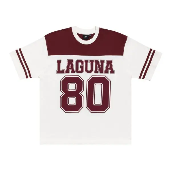 StÜssy Laguna T-shirt 'maroon - Red