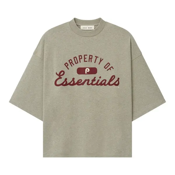 Fear Of God Phillies Merch Tee 'seal Heather