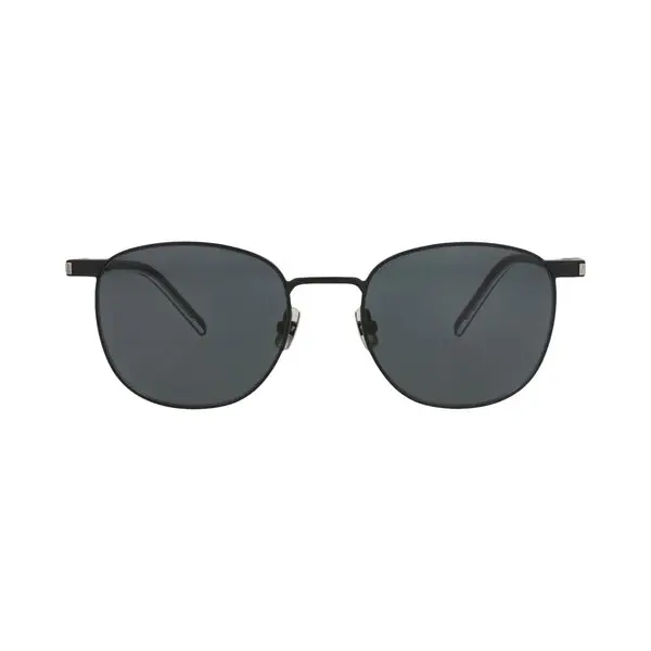 Saint Laurent Round-frame Metal Sunglasses /crystal - Black
