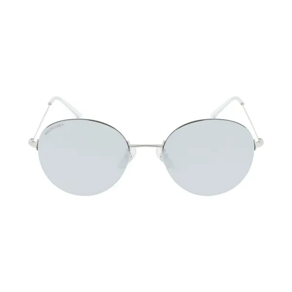 Balenciaga Round-frame Metal Sunglasses - Silver