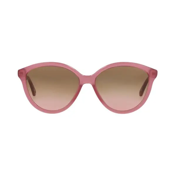 Chloé Round-frame Bio Acetate Sunglasses 'burgundy/brown - Red