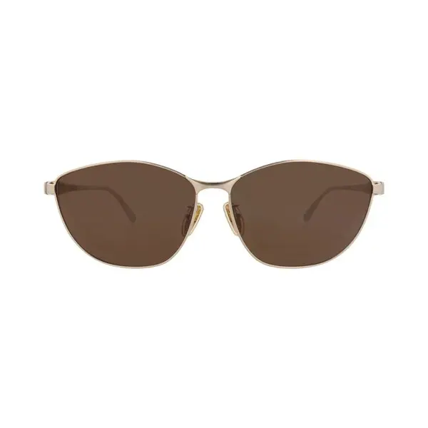 Balenciaga Cat Eye-frame Metal Sunglasses /brown