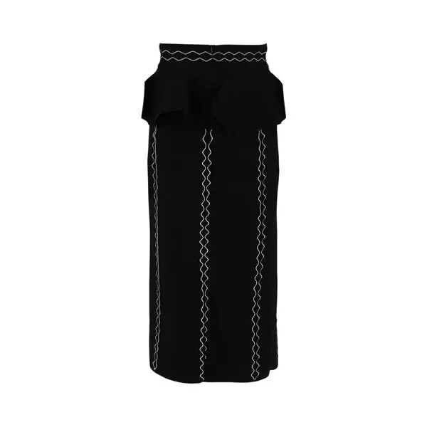 Alexander McQueen Peplum Midi Skirt