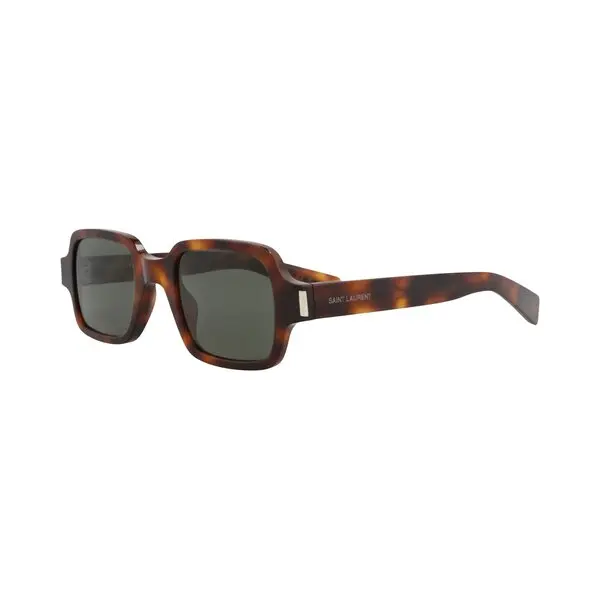 Saint Laurent Square-frame Recycled Acetate Sunglasses 'havana/grey