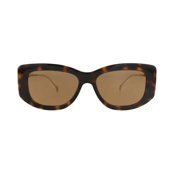 Gucci Square-frame Injection Sunglasses 'havana/gold