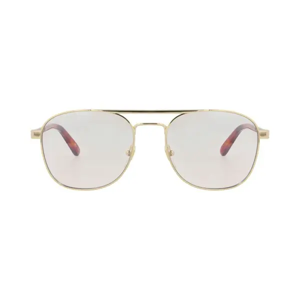 Gucci Aviator-frame Metal Sunglasses /havana/transparent