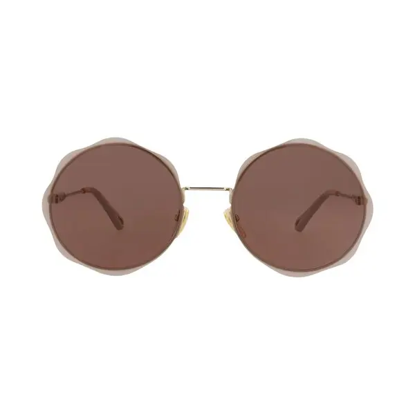 Chloé Round-frame Metal Sunglasses /brown - Gold