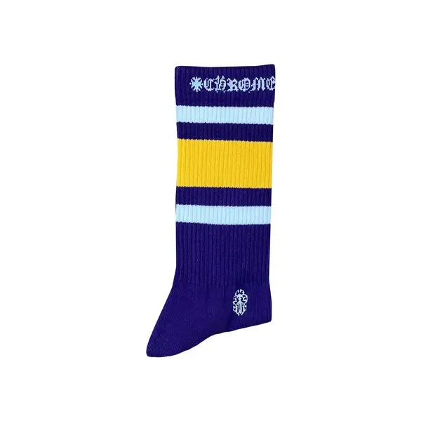 Chrome Hearts Striped Crew Socks