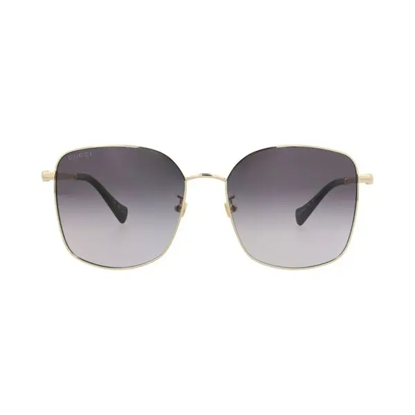Gucci Square-frame Metal Sunglasses /grey
