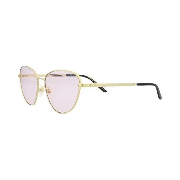 Gucci Cat Eye-frame Metal Sunglasses /pink