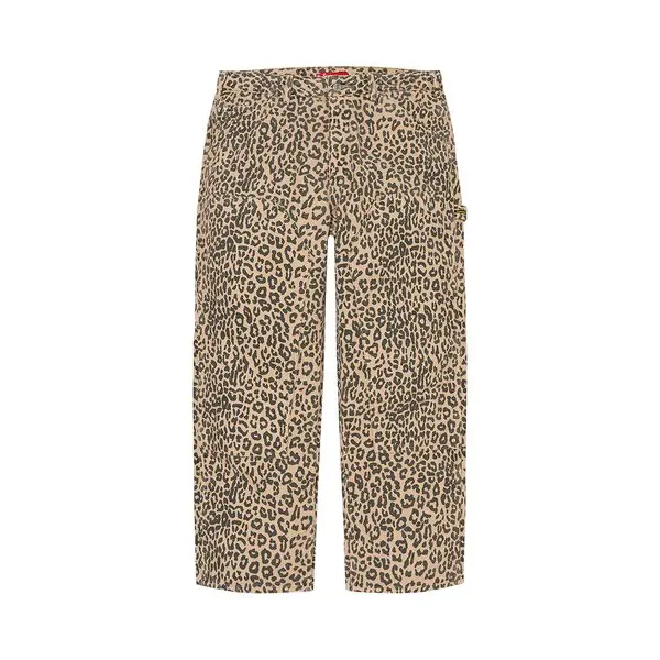 Supreme Moleskin Double Knee Painter Pant 'leopard