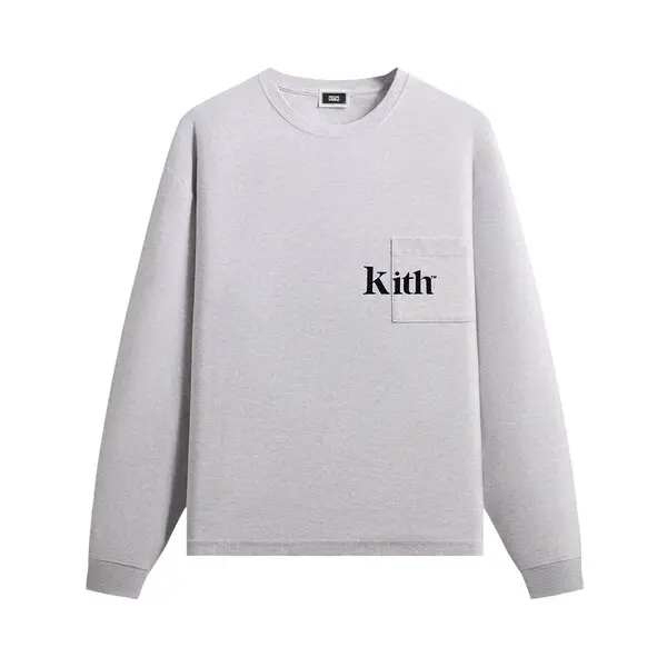 Kith Long Sleeve Quinn Tee 'light Heather